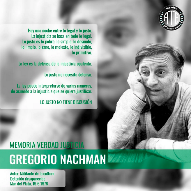 «Lo justo no necesita defensa ni tiene discusión»: ATE Mar del Plata ...